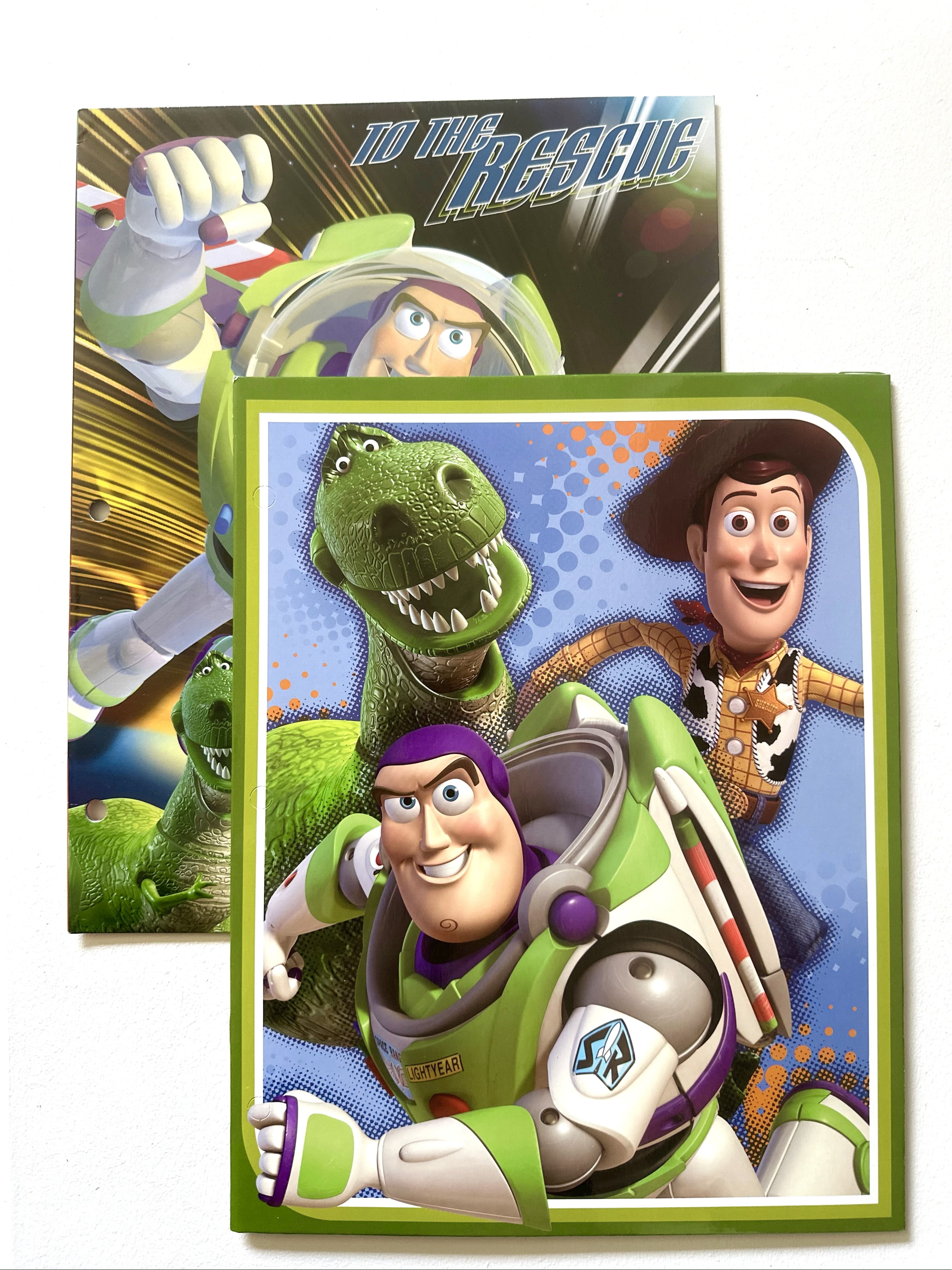 2pcs Disney Pixar's Toy Story Buzz and Woody Folders -Toy Story School ...
