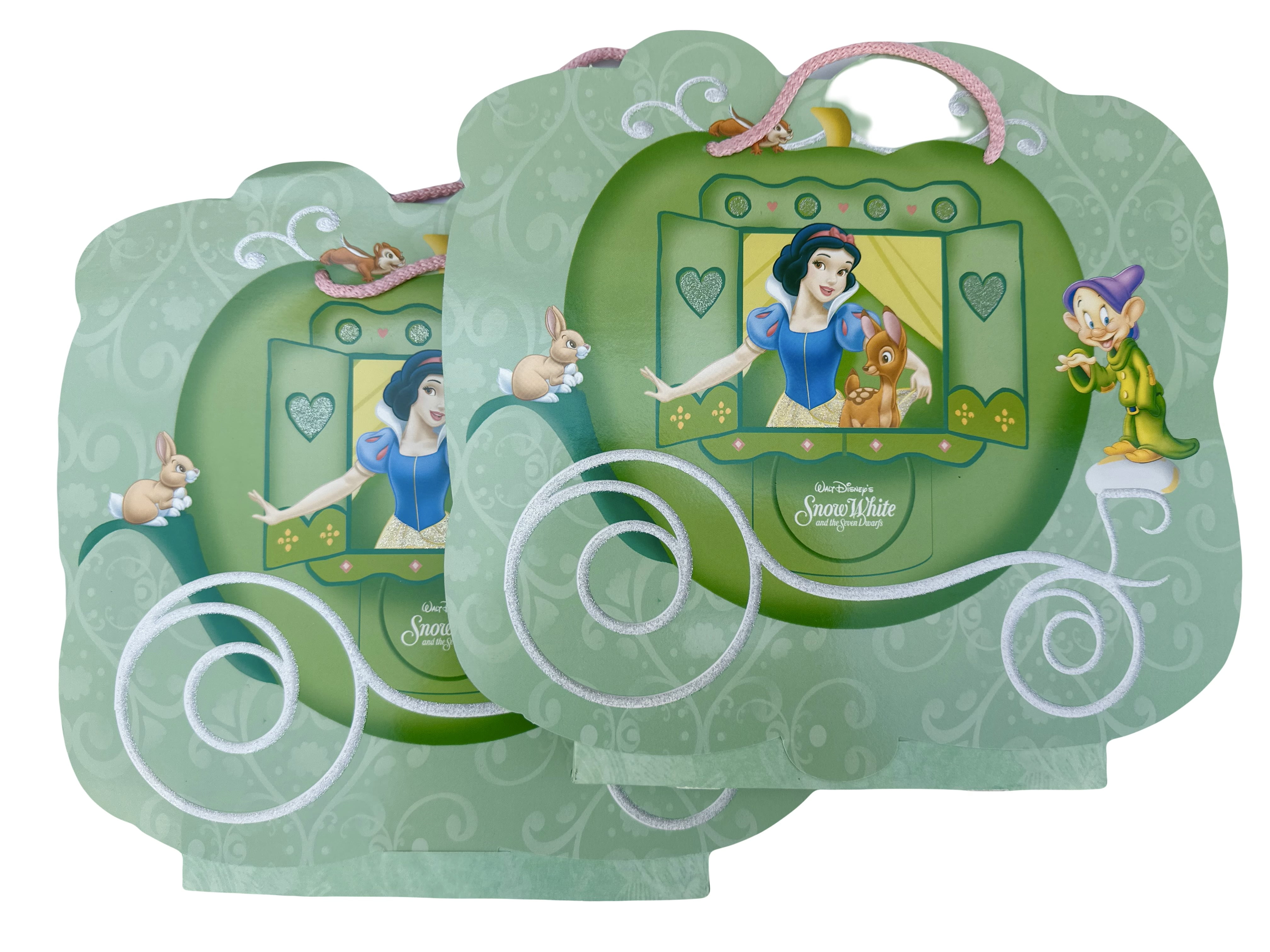 2pcs Disney Princess Snow White Gift Bag - Green Color Gift Bag ...