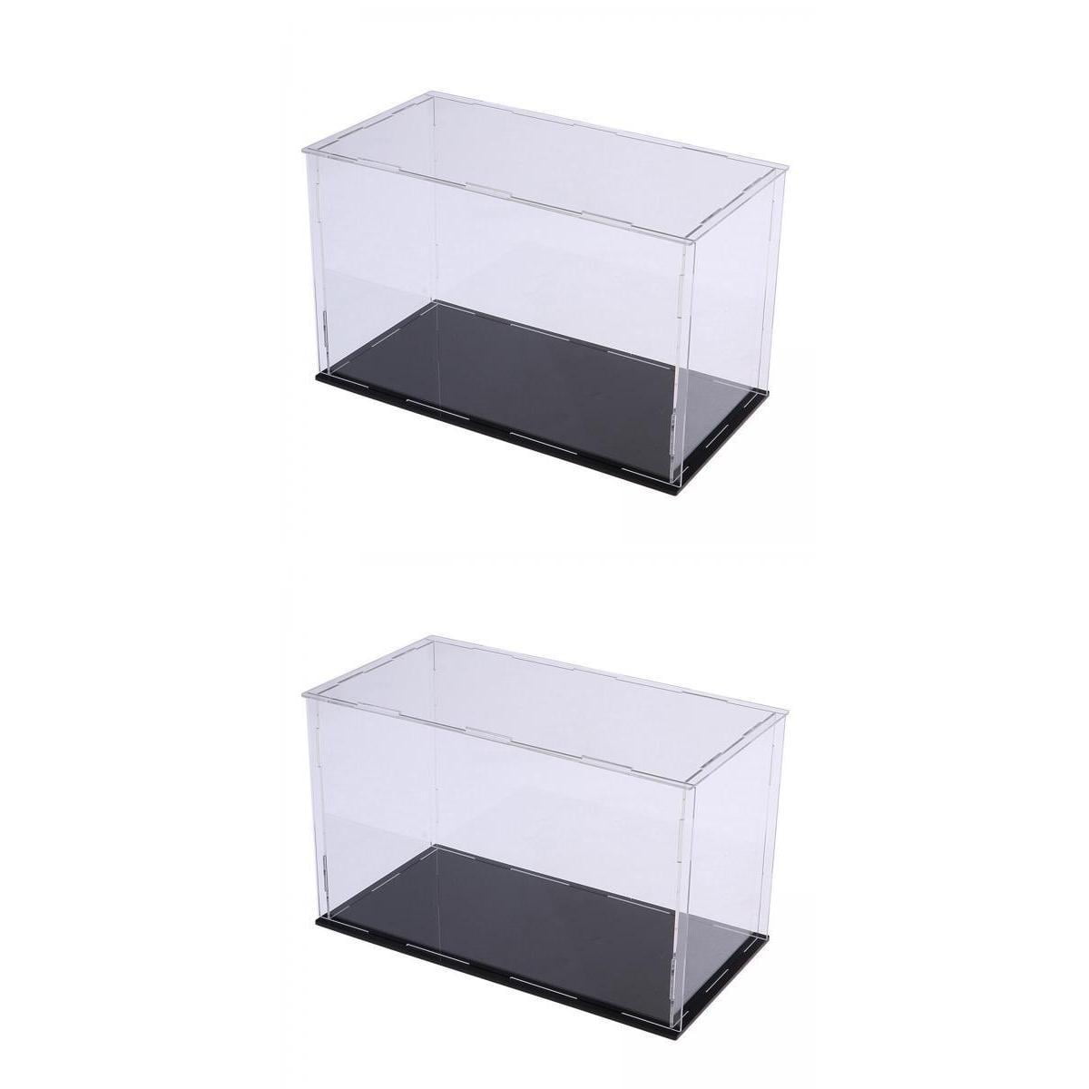 2pcs Display Case Action Figures Display Box Showcase Stand Countertop ...