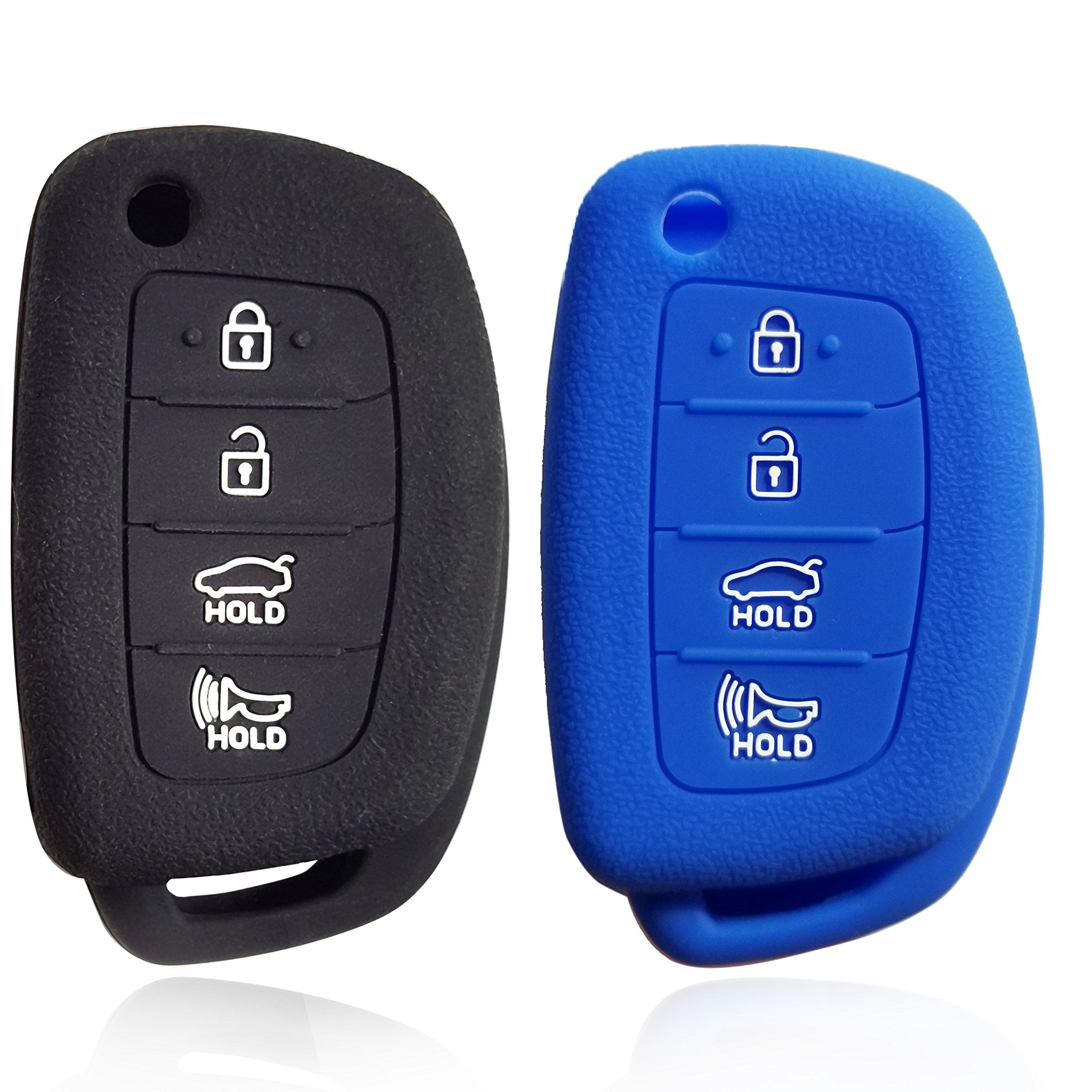 2pcs Dobrev 4 Buttons Silicone Case Protector Key Fob Cover Smart Car ...