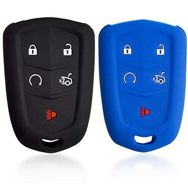 Dobrev Black 4 Buttons Silicone Case Protector Key Fob Smart Car Remote ...