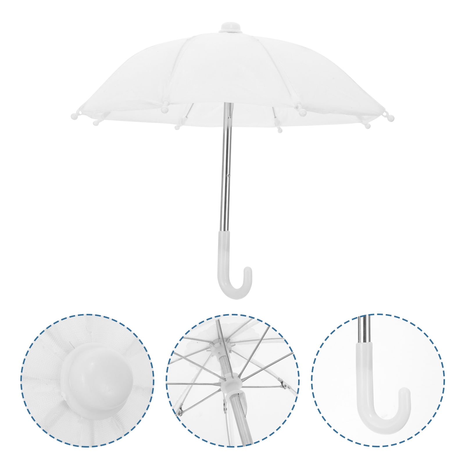 OUNONA 2pcs Mini Umbrella Doll Rainy Umbrella Miniature Umbrella Model ...