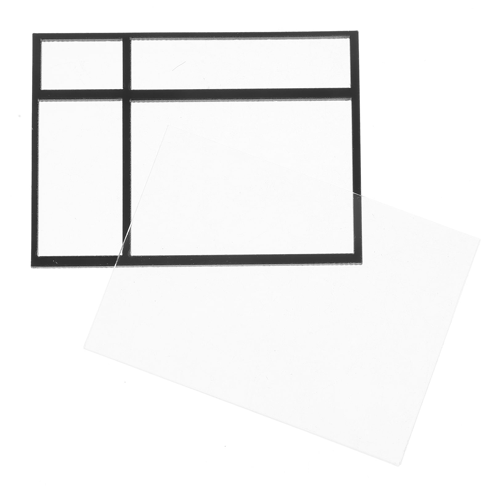 2pcs Dollhouse Windows mini DIY Miniature House Acrylic Windows ...