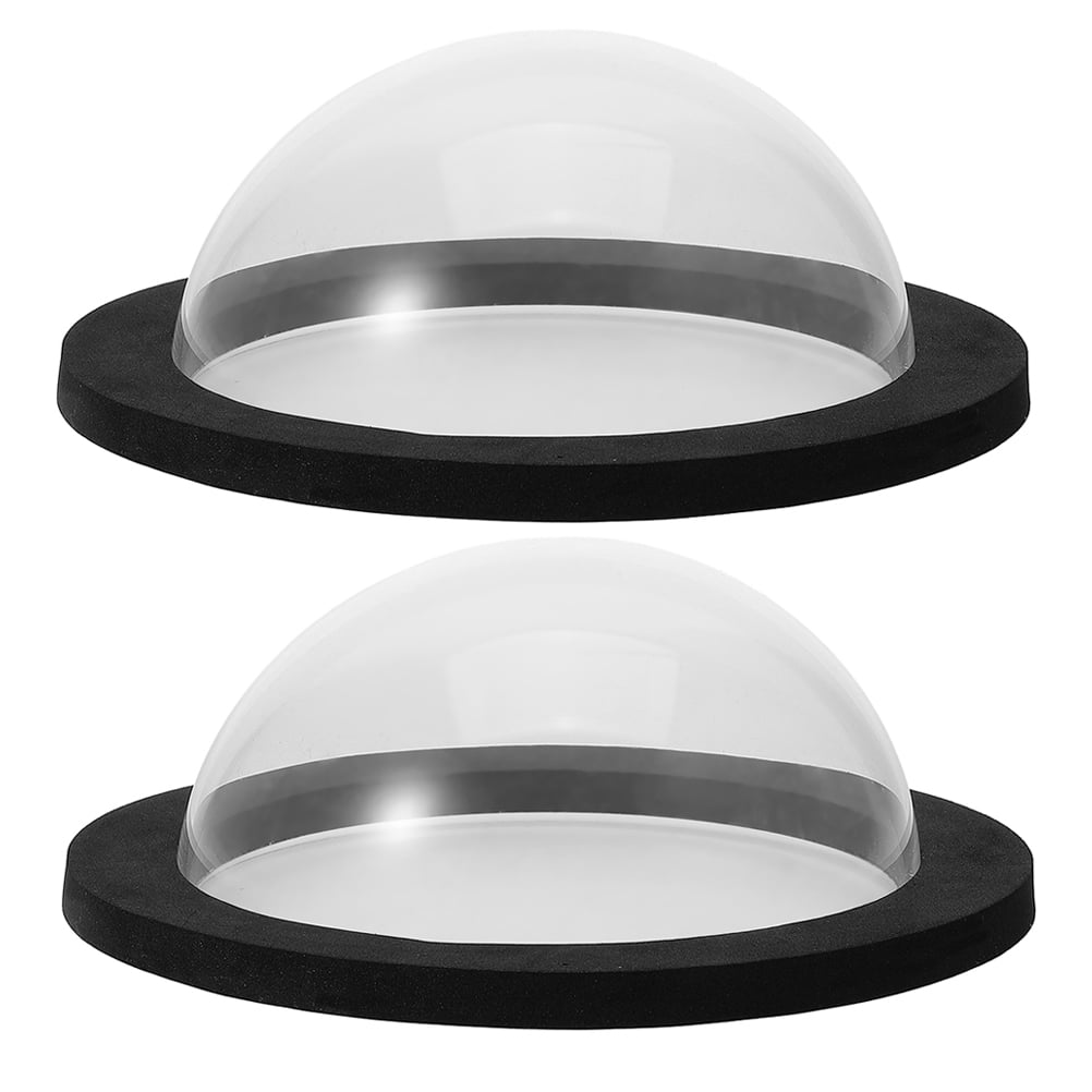 2pcs Dome For Watching Pond Fish Acrylic Dog Fence Window Clear Views ...