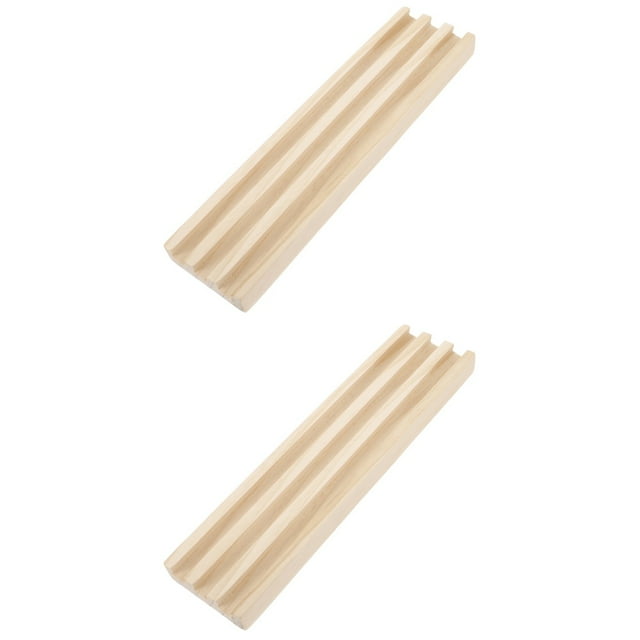 2pcs Domino Holder Wooden Domino Rack Domino Tiles Tray Domino Game ...