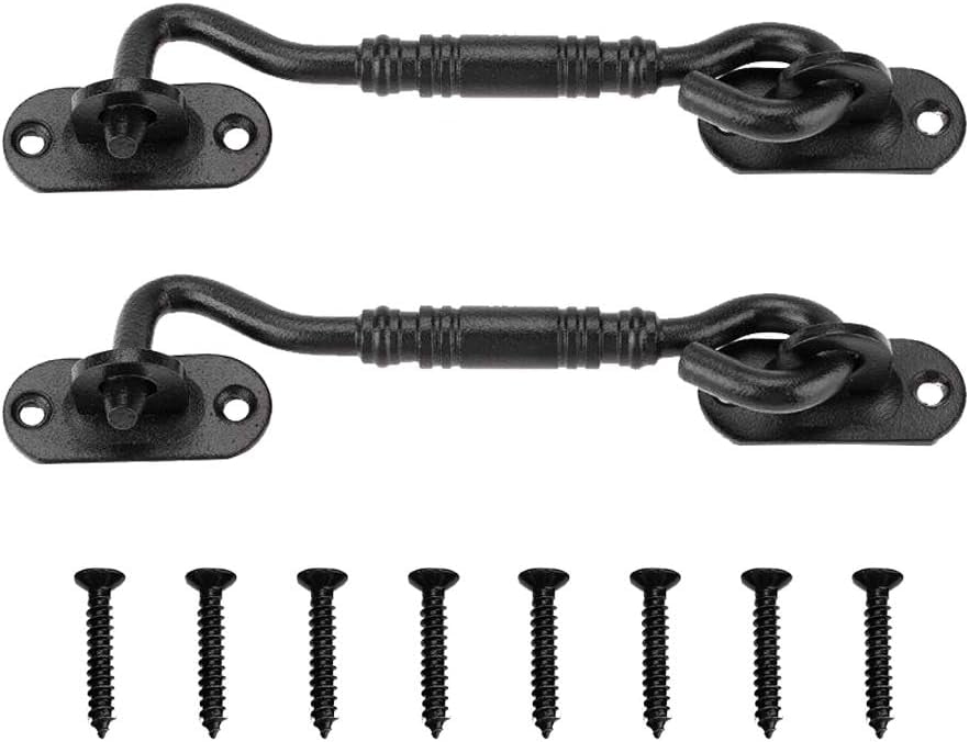 2pcs Door Latch Hooks,Uspacific Sliding Security Heavy Duty Hook for ...