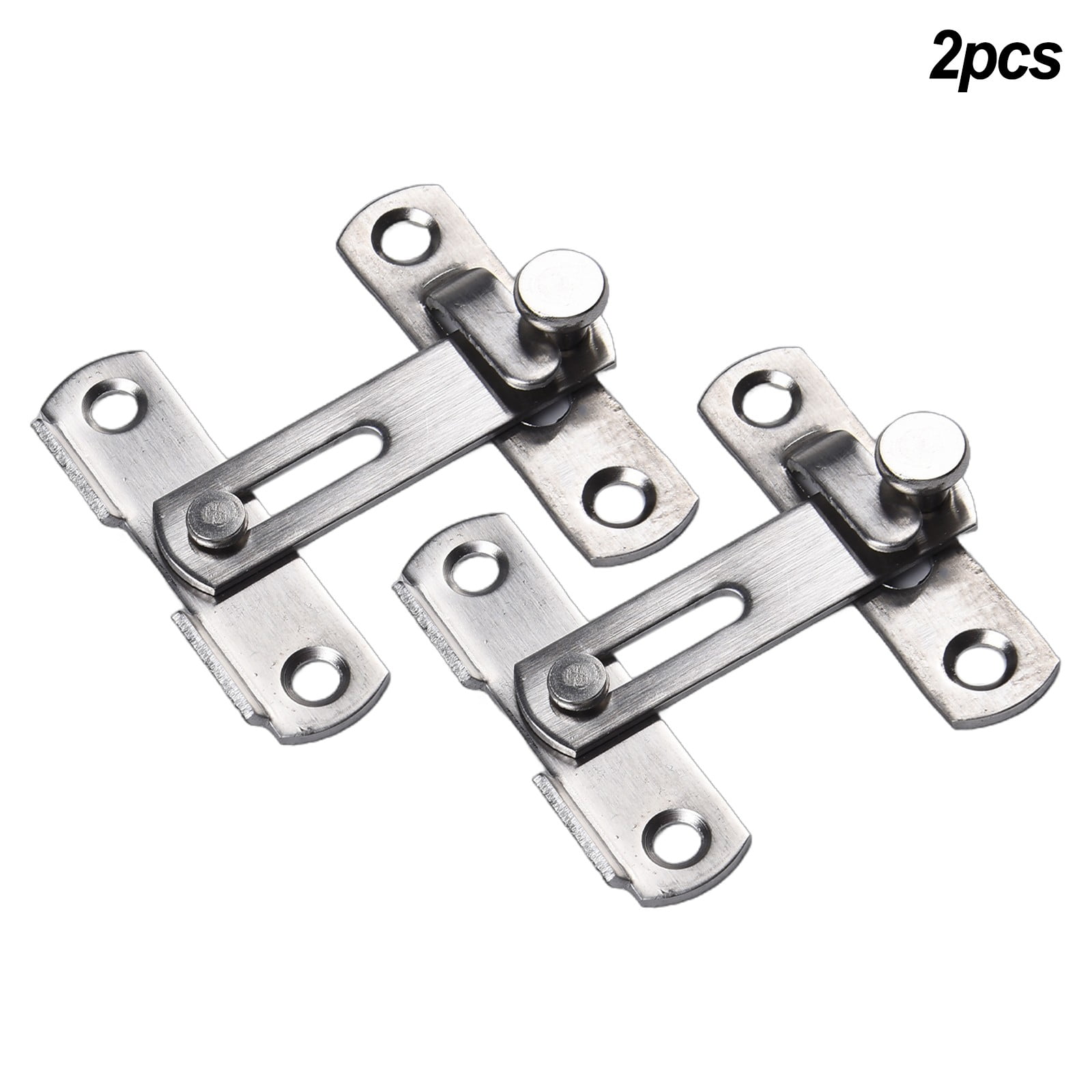 2pcs Door Lock Guard Latch Bolt 180 Degree Stainless Steel Latch ...