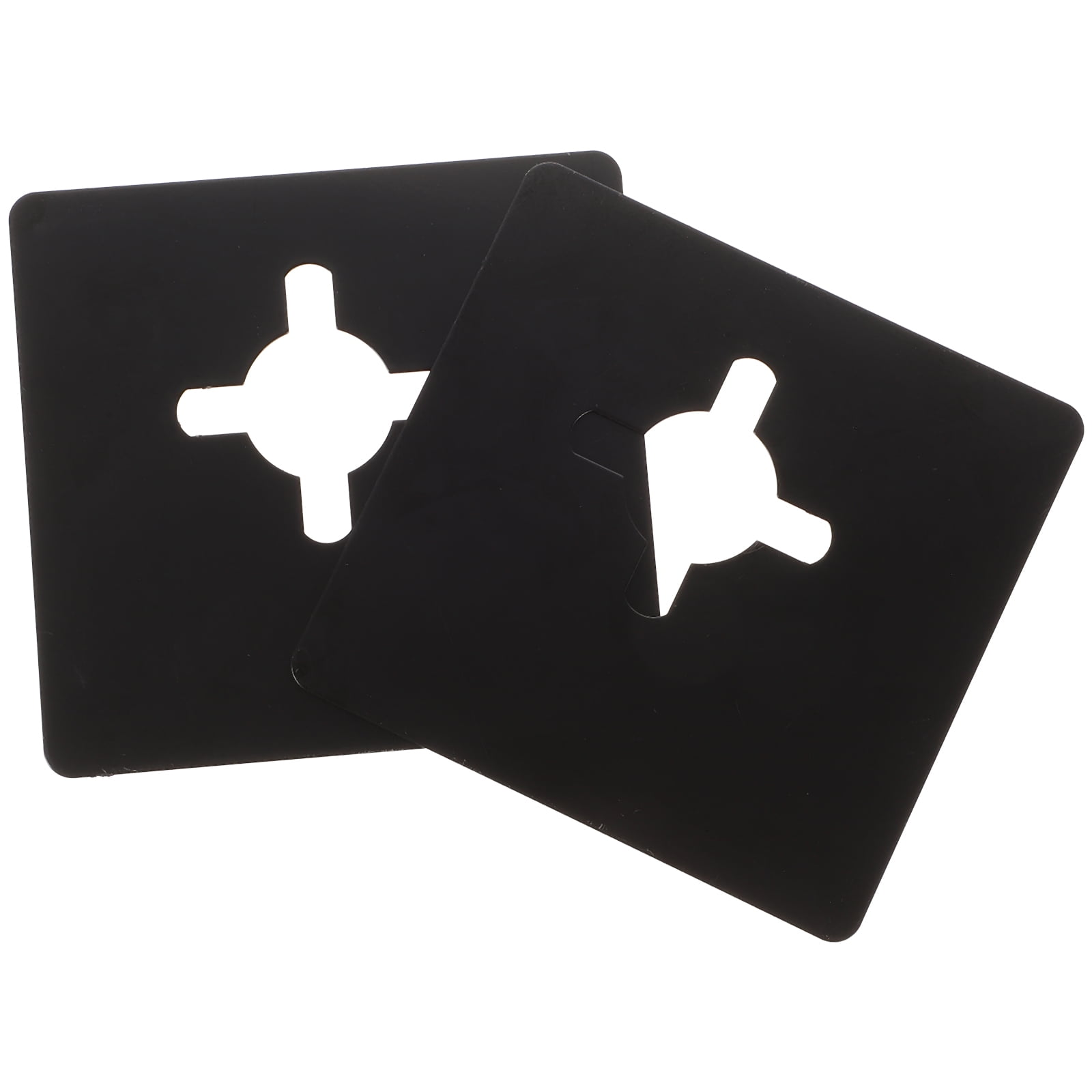 2pcs Door Lock Reinforcement Plate Kit Black Braces - Walmart.com