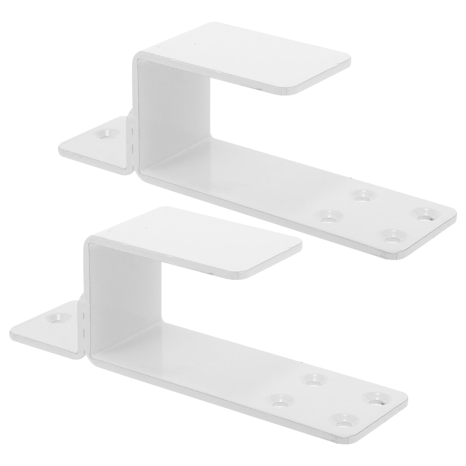 2pcs Door Mount Brackets Metal Bracket Sliding Bar Support Holders Barn ...