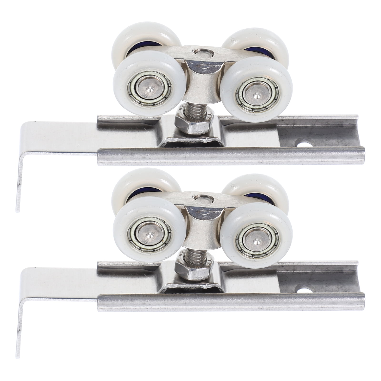 FONDOTIN 2Pcs Stainless Steel Pocket Door Rollers with Sliding Track ...