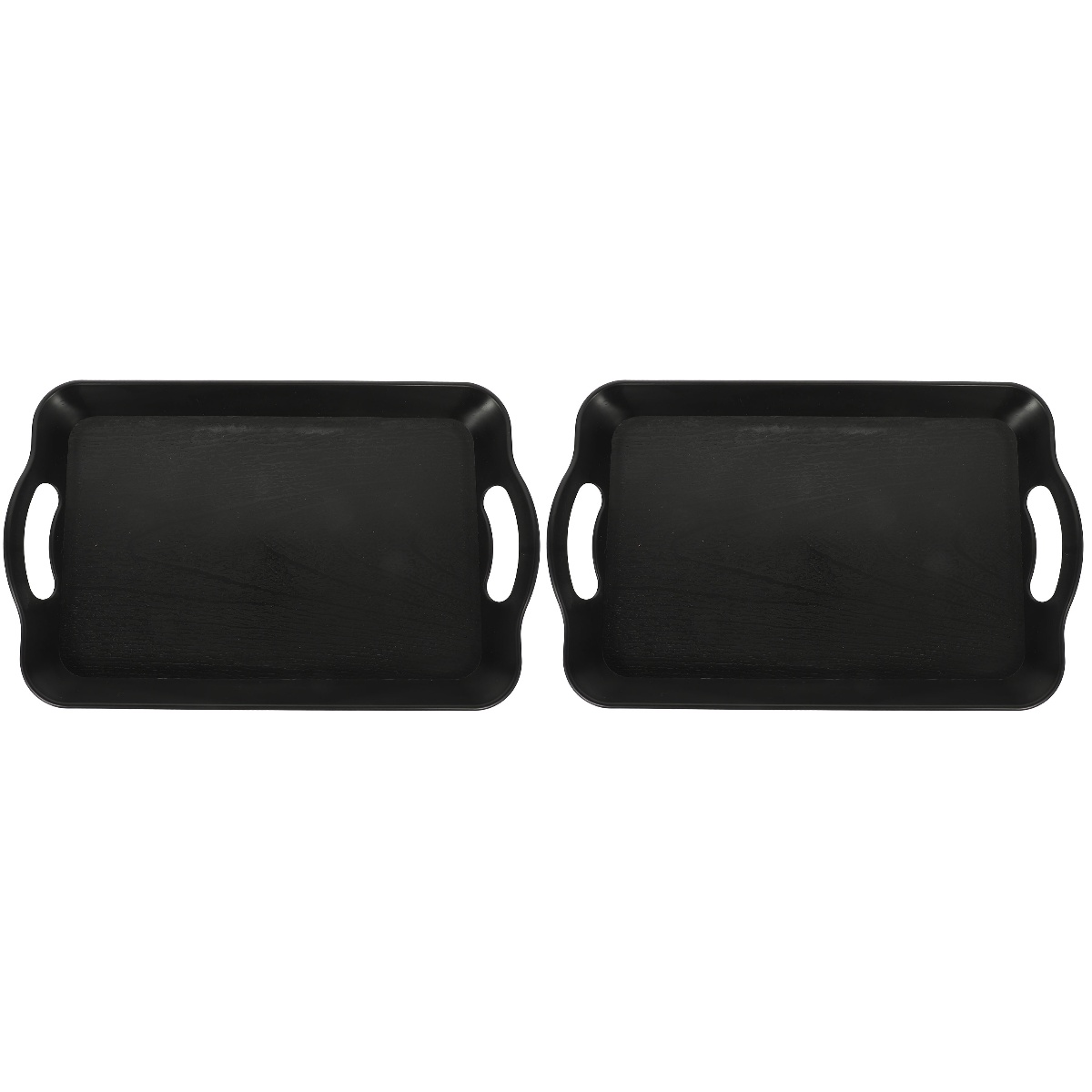 CRILSTYLEO Plastic Rectangular Serving Tray 2Set For Food Serving Fruit ...