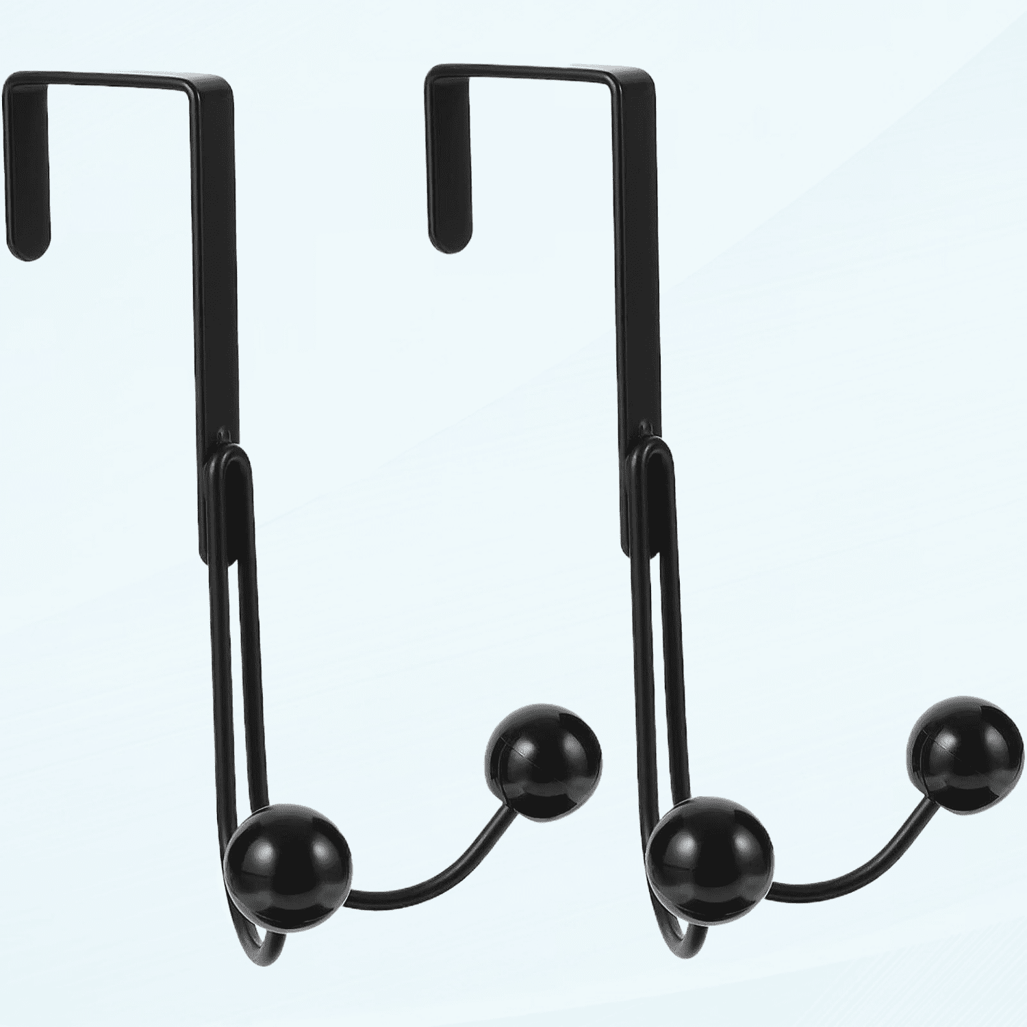 2pcs Double Hook Overdoor Organizers Over Door Storage Rack Kitchen ...