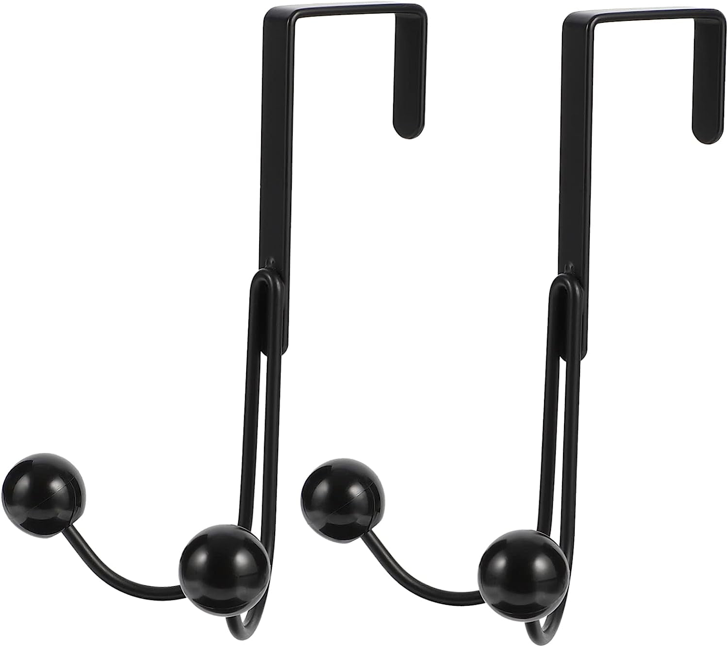 2pcs Double Hook Overdoor Organizers Over Door Storage Rack Kitchen Door Towel Racks for ...