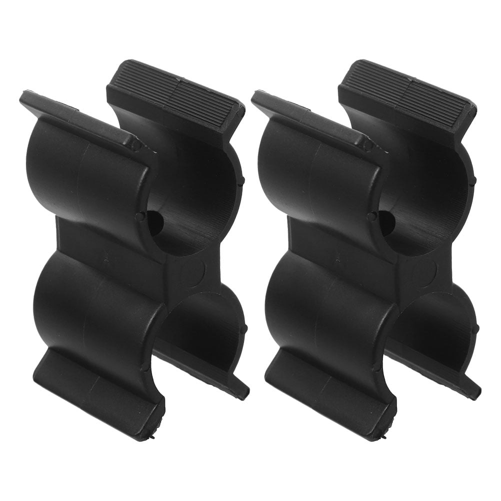 2pcs Double Pipe Clamp Double Clips Pipe Clamp Shelf Pole Connector ...