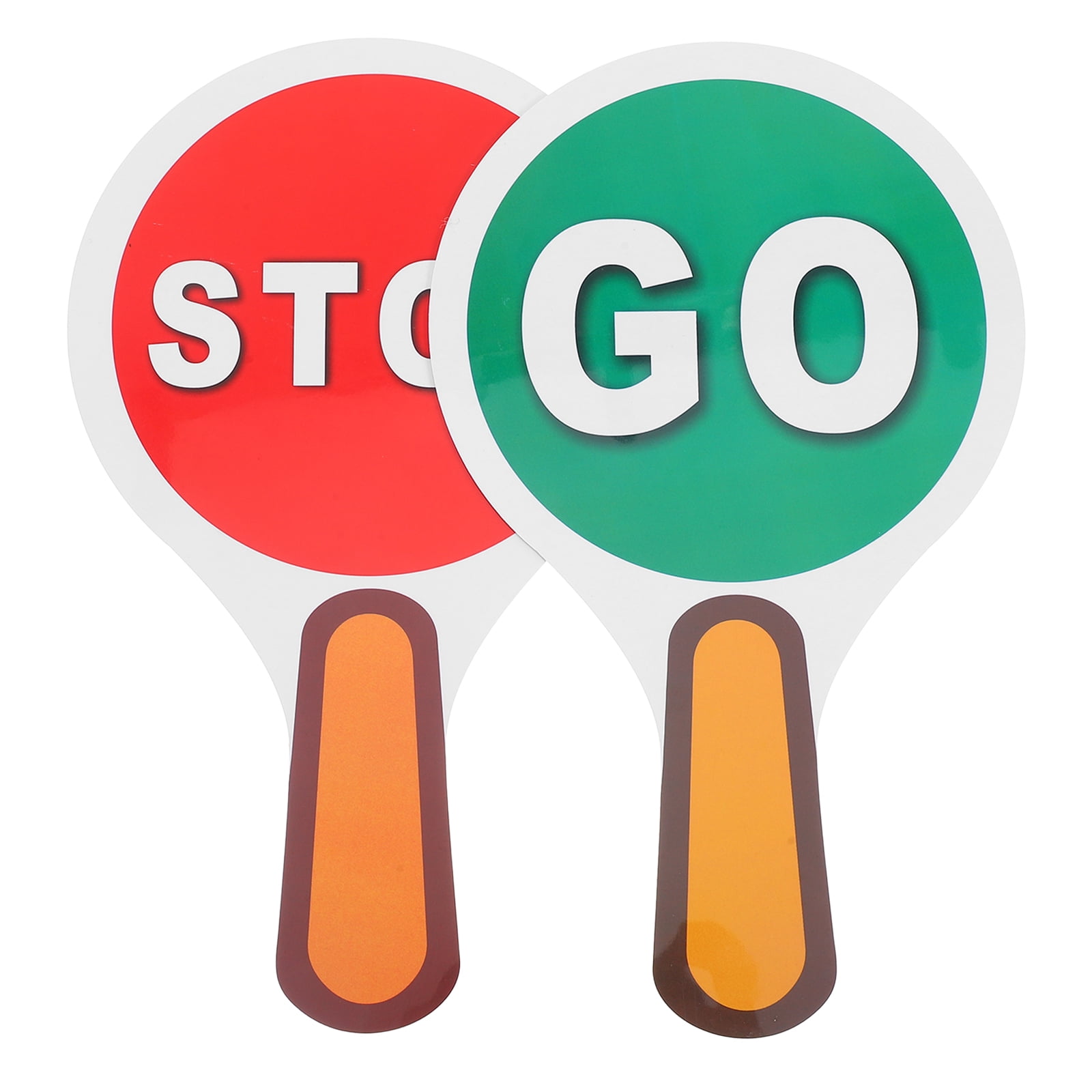 2pcs Double-Sided Sign Handheld Stop Sign Handheld Traffic Control ...