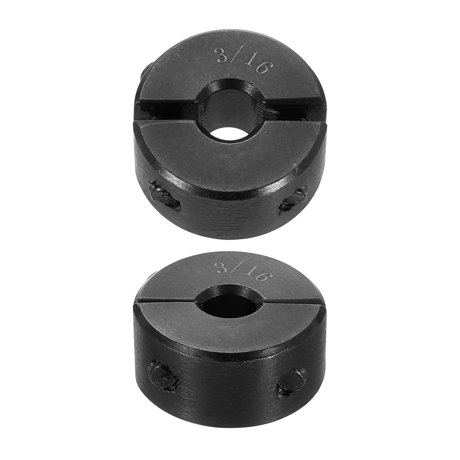 2pcs Double Split Shaft Collar for 3/16" Shaft, Two-Piece Clamping ...