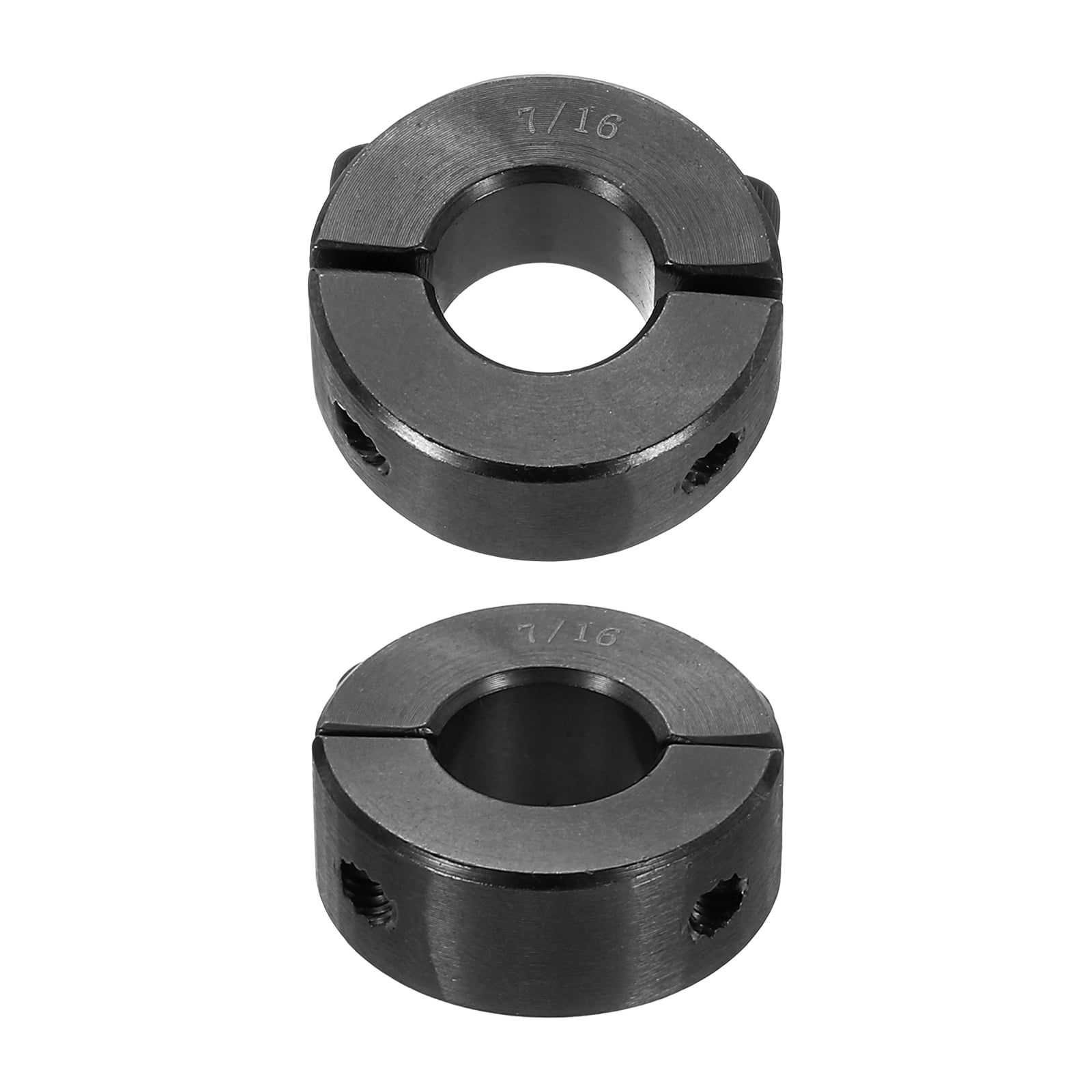 2pcs Double Split Shaft Collar for 7/16" Shaft, Two-Piece Clamping ...