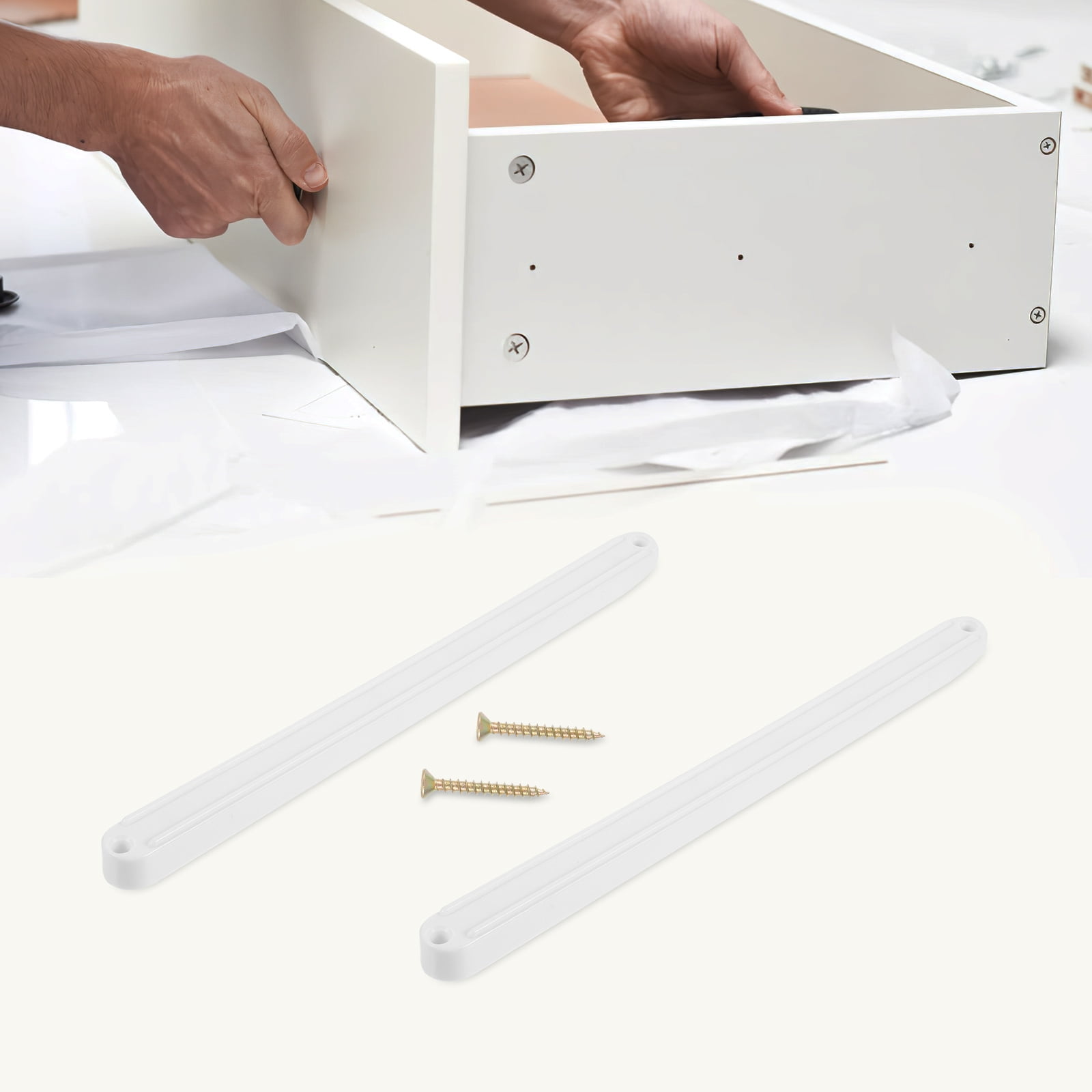 2pcs Drawer Slides Plastic Cabinet Drawer Slides Smooth Drawer Rails ...