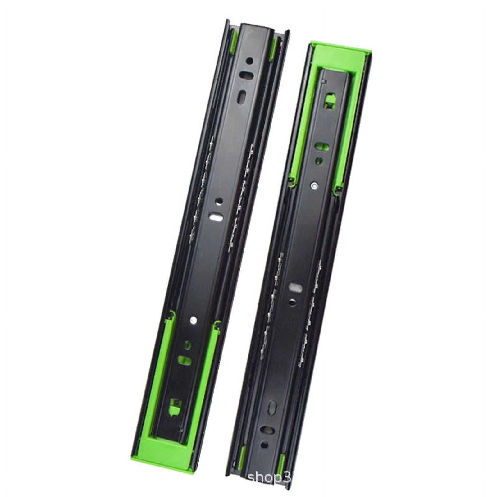 2pcs Drawer Slides Rails Side Mount Dresser Runners Full Extension ...