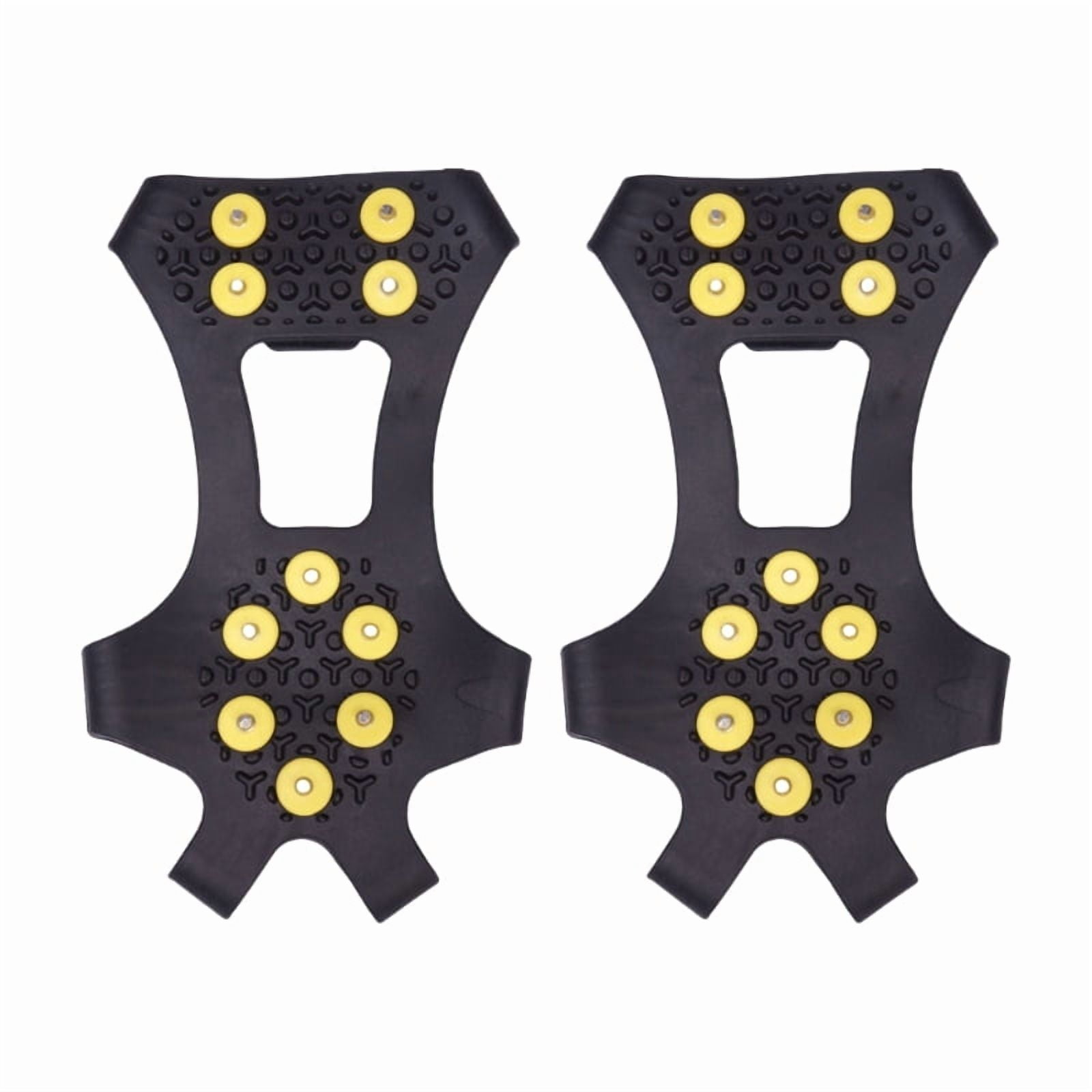 2pcs Durability Hiking Grip Walking Tractions Cleats Shoe Spikes Shoe Claws for Safe Walking on ...