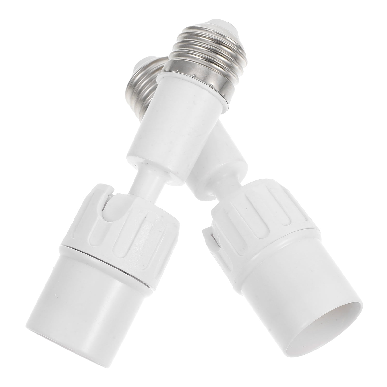 White Plastic Lamp Socket Extender for E27 Bulb with Flexible Holder 2 ...