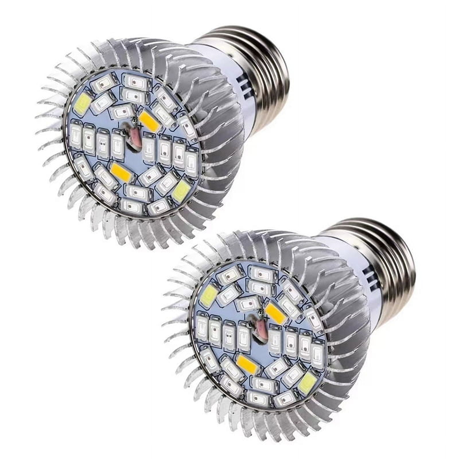 2pcs E27 Plant Growth Light 85-265V Full Spectrum Led Grow Light for ...