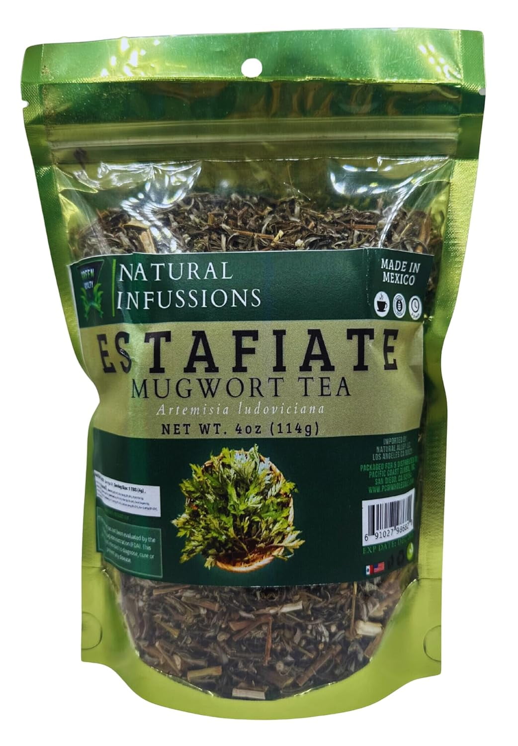 2pcs ESTAFIATE TE, Mugwort Tea 4oz (114gr) Estafiate Te | Artemisia ...
