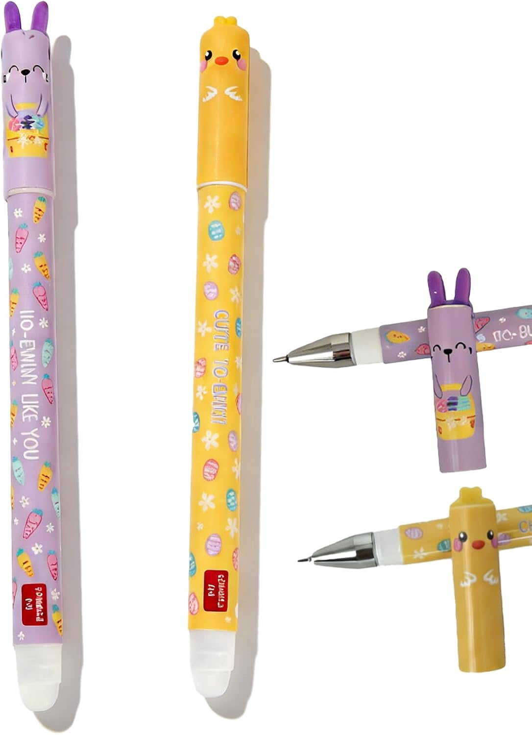 2pcs Grabie Erasable Gel Pens, Easter Bunny Chick Corgi Themed Pens, 0 ...