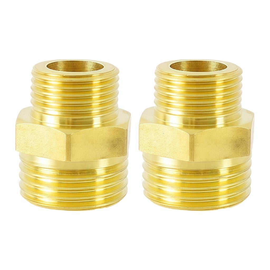 2pcs Easy installs Double Ended Brass Pipe Joint for DIY Home ...