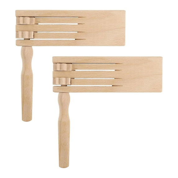 2pcs Educational Toy Double Row Ratchet Instruments Musical Castanet ...