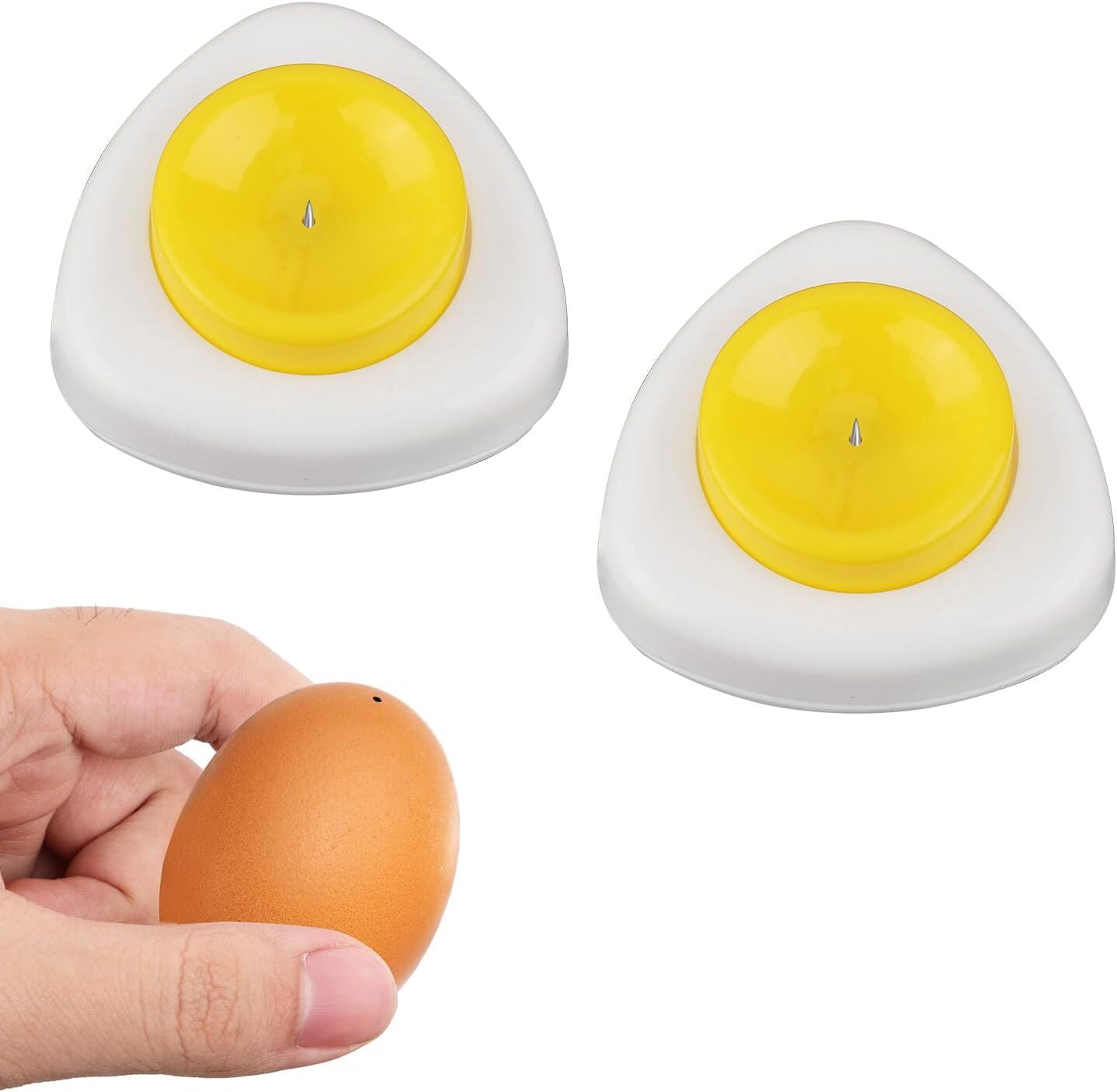 2pcs Egg Piercer for Hard Boiled Eggs, Magnetic Egg Hole Puncher with ...