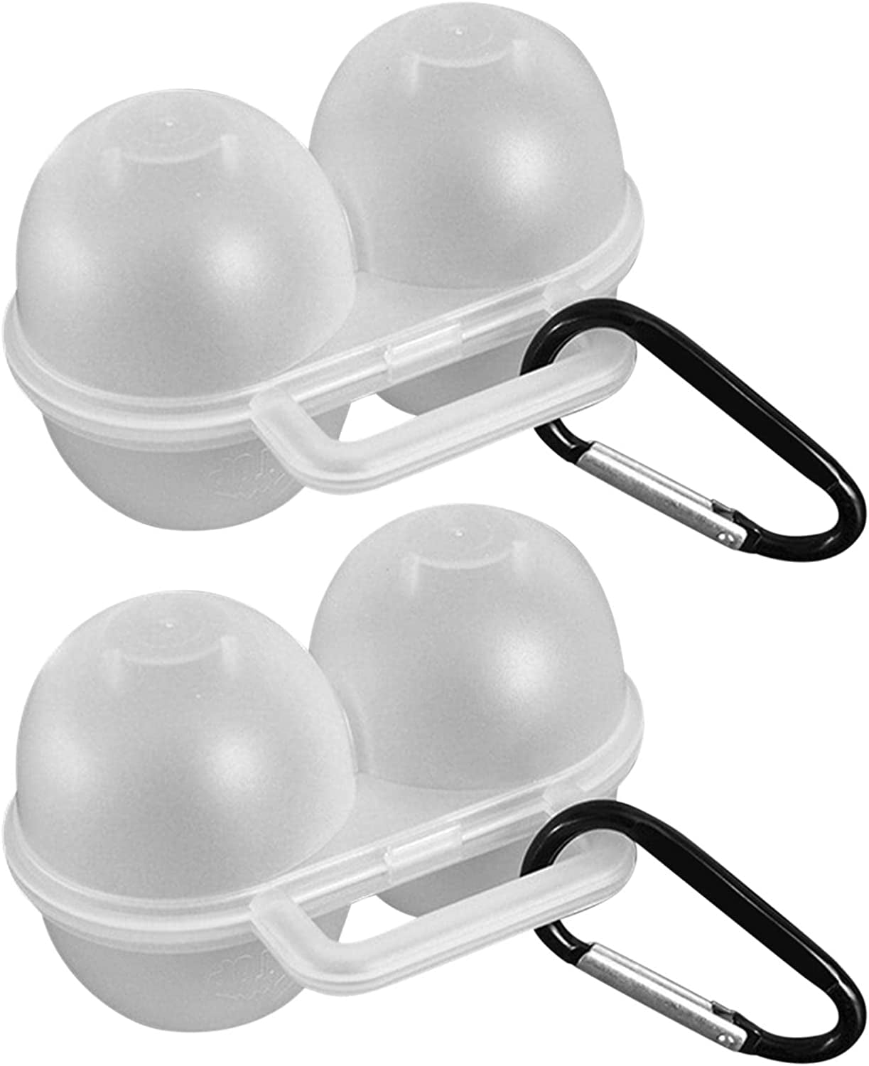 2pcs Eggs Carrier Egg Case, 2 Girds Holder Container with D Buckle ...