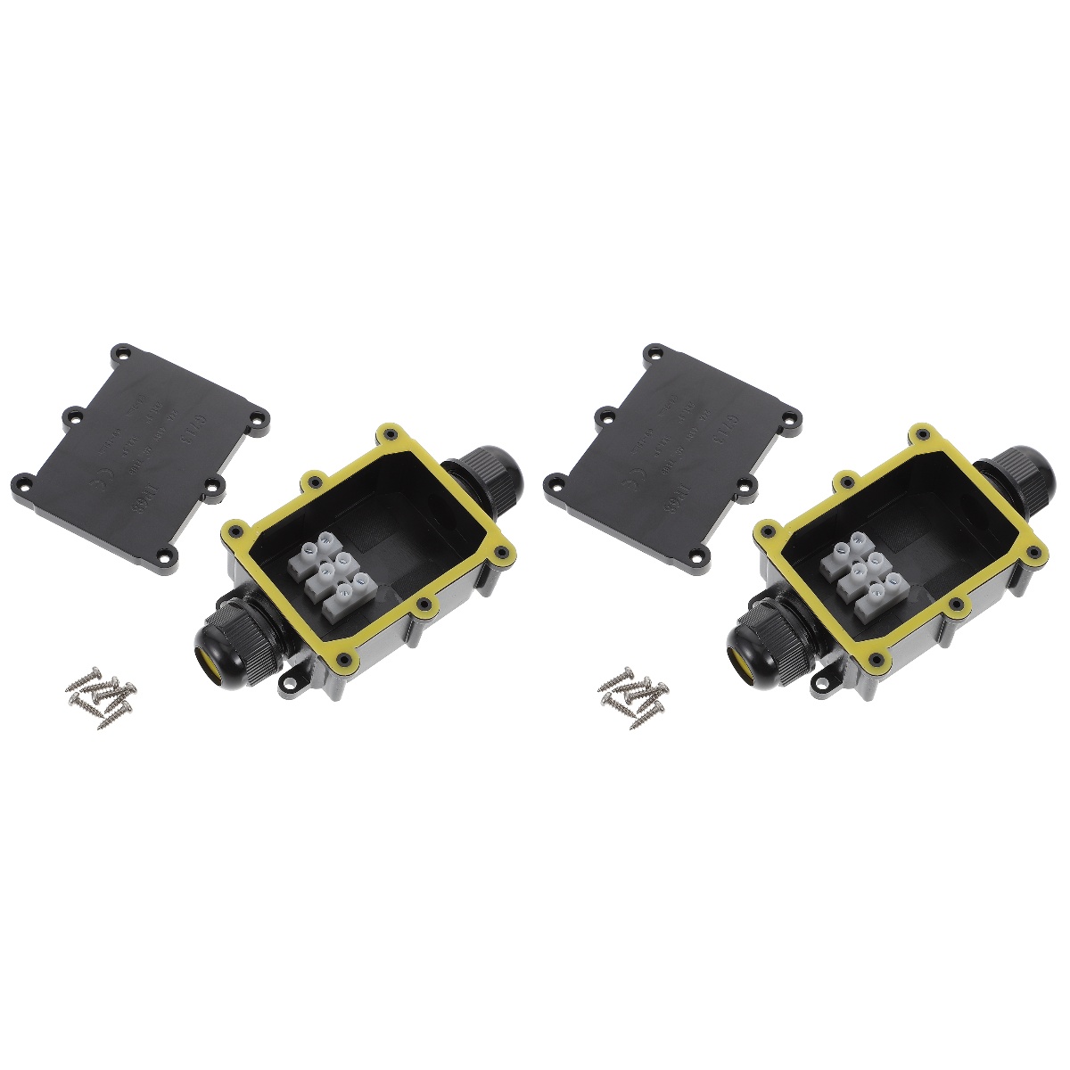 2pcs Electric Power Cord Boxes Waterproof Electrical Junction Box ...