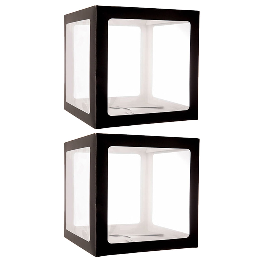 2pcs Empty Balloon Boxes Square Balloon Boxes Containers for Birthday ...