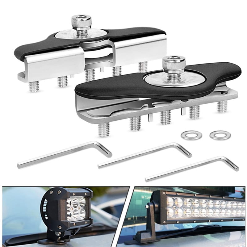 2pcs Engine Hood Car Light Bracket Universal Metal Offroad SUV Truck ...