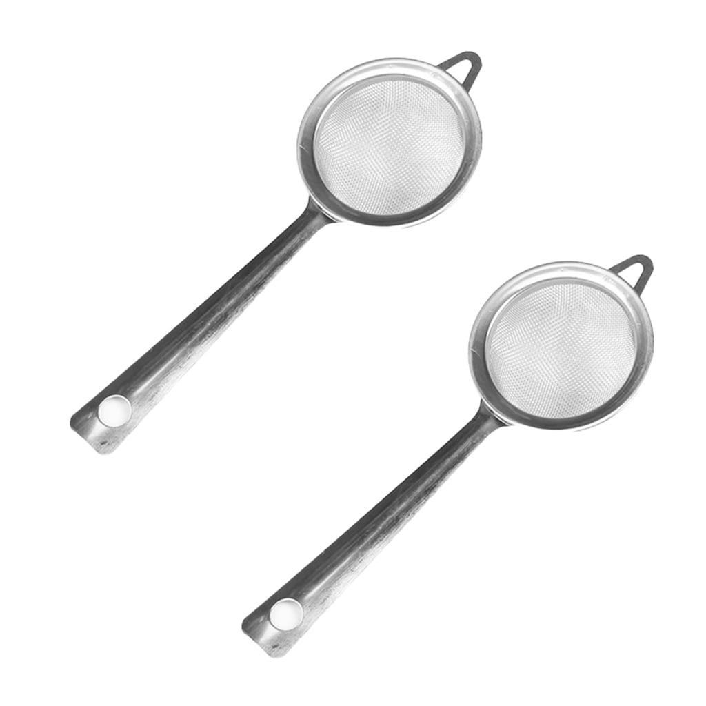 2pcs Ergonomic Handle Kitchen Sieves Strainer Set For Efficient Food ...