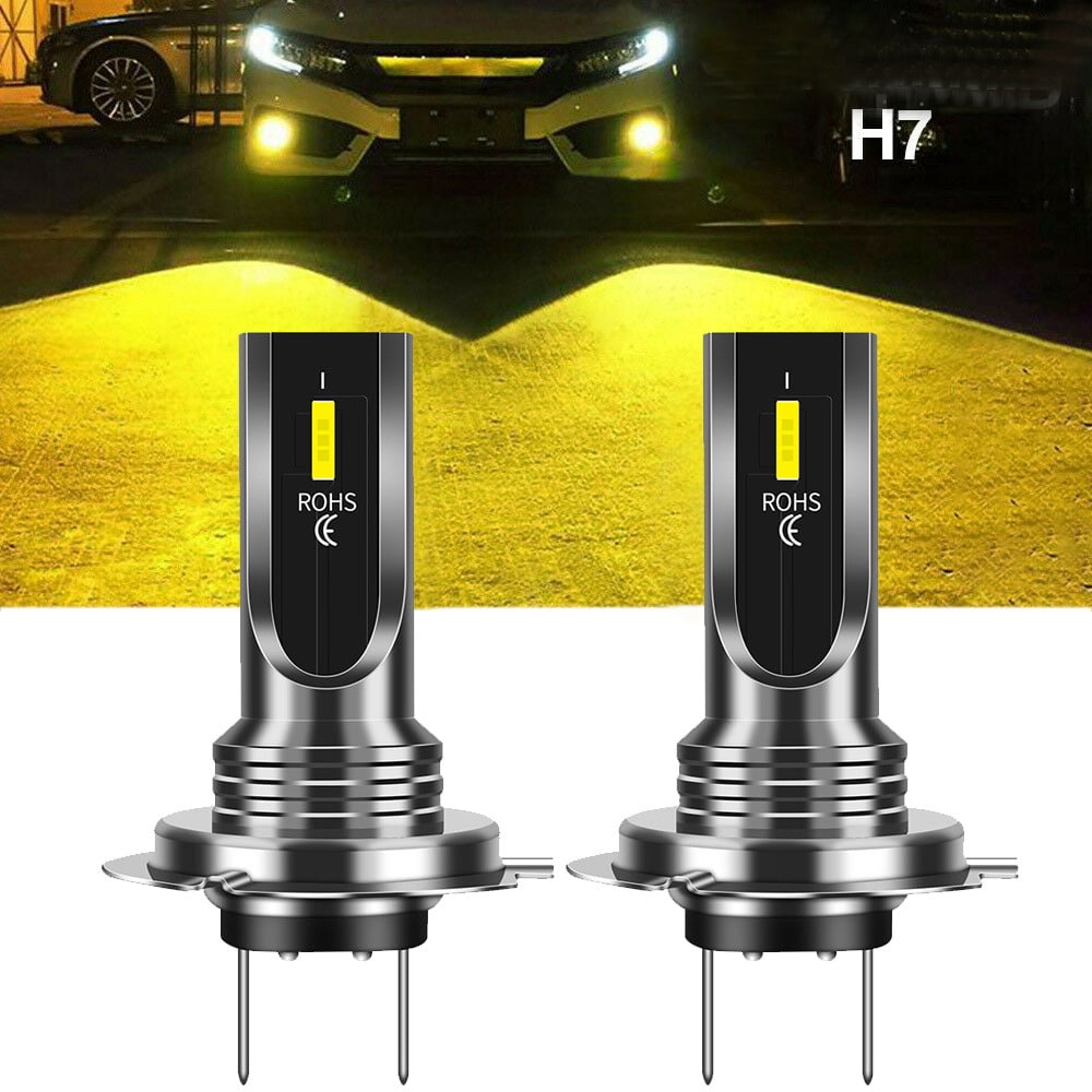 2pcs Error Free H7 LED Headlight Bulb High/Low Bulbs Beam DC 12V-24V ...