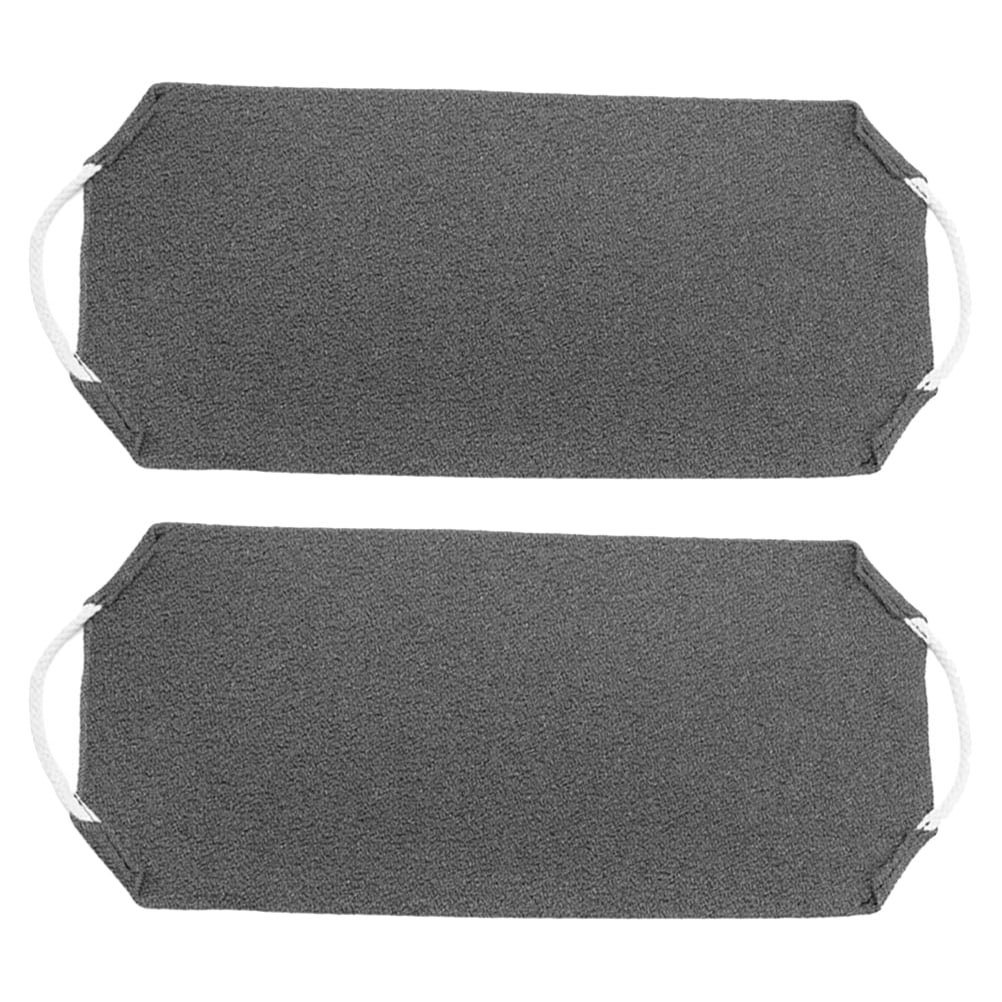 2pcs Exfoliating Body Scrubber with Handles Long Back Washer Tool for ...