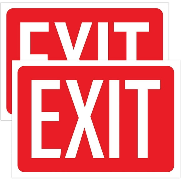 Exit Signs in Safety Signs - Walmart.com