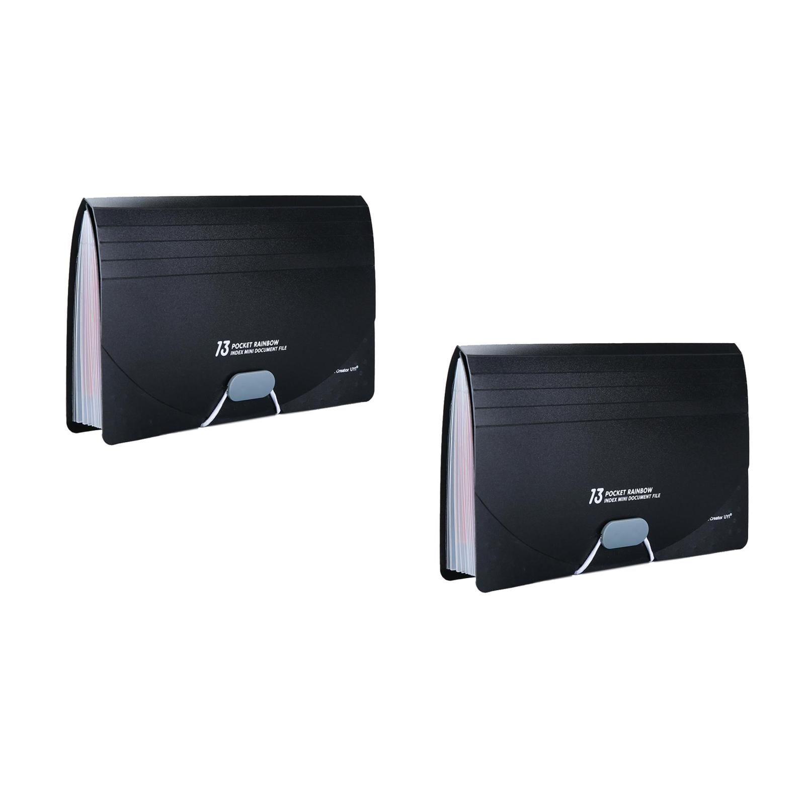 2pcs Expanding File Folders Accordion Folders Portable Receipt ...