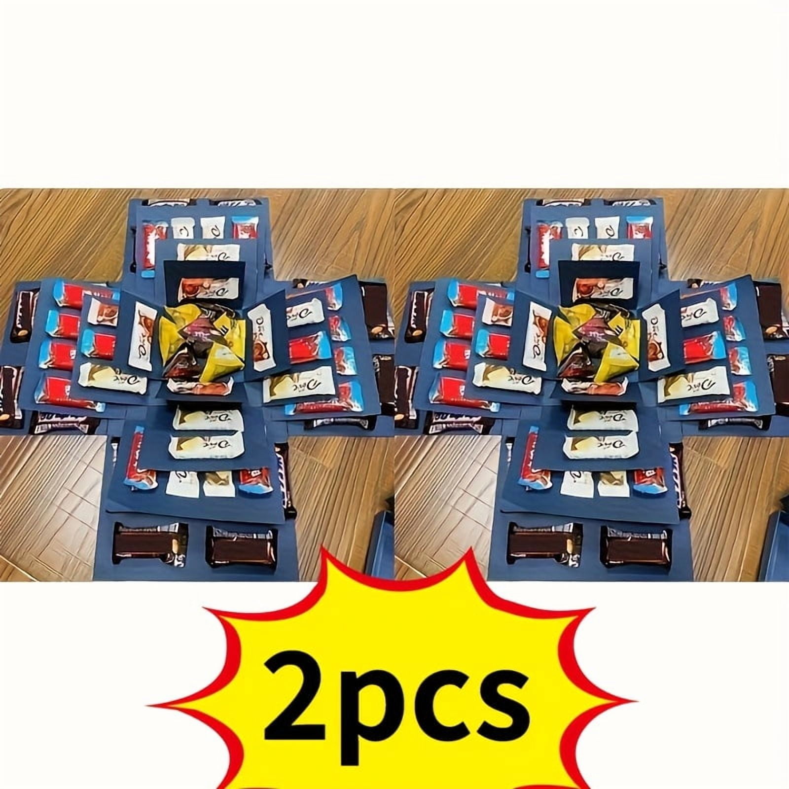 2pcs Explosion Surprise Gift Boxes Set with Lids & Ribbon ...