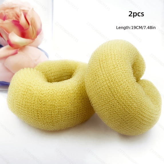 2pcs Exquisite Retro Mesh Bun Maker - Hollow Hair Donut, Classic Bun ...