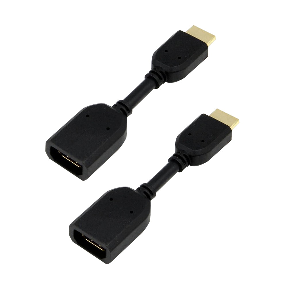 HOMEMAXS 2pcs Extension Cable Male to Female 4K Adapter Cord for TV LCD ...
