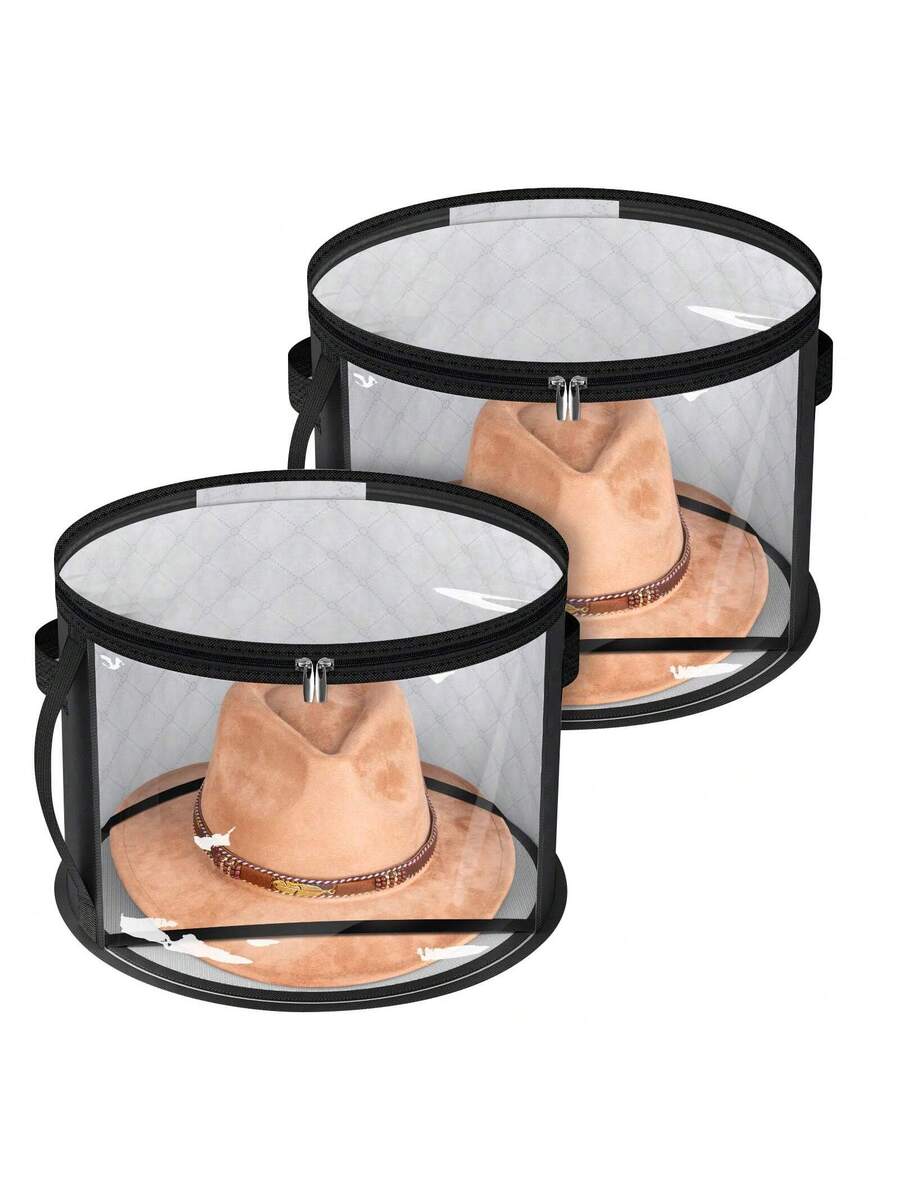 2pcs Extra Large Hat Organizers, Foldable Hat Storage Box With ...