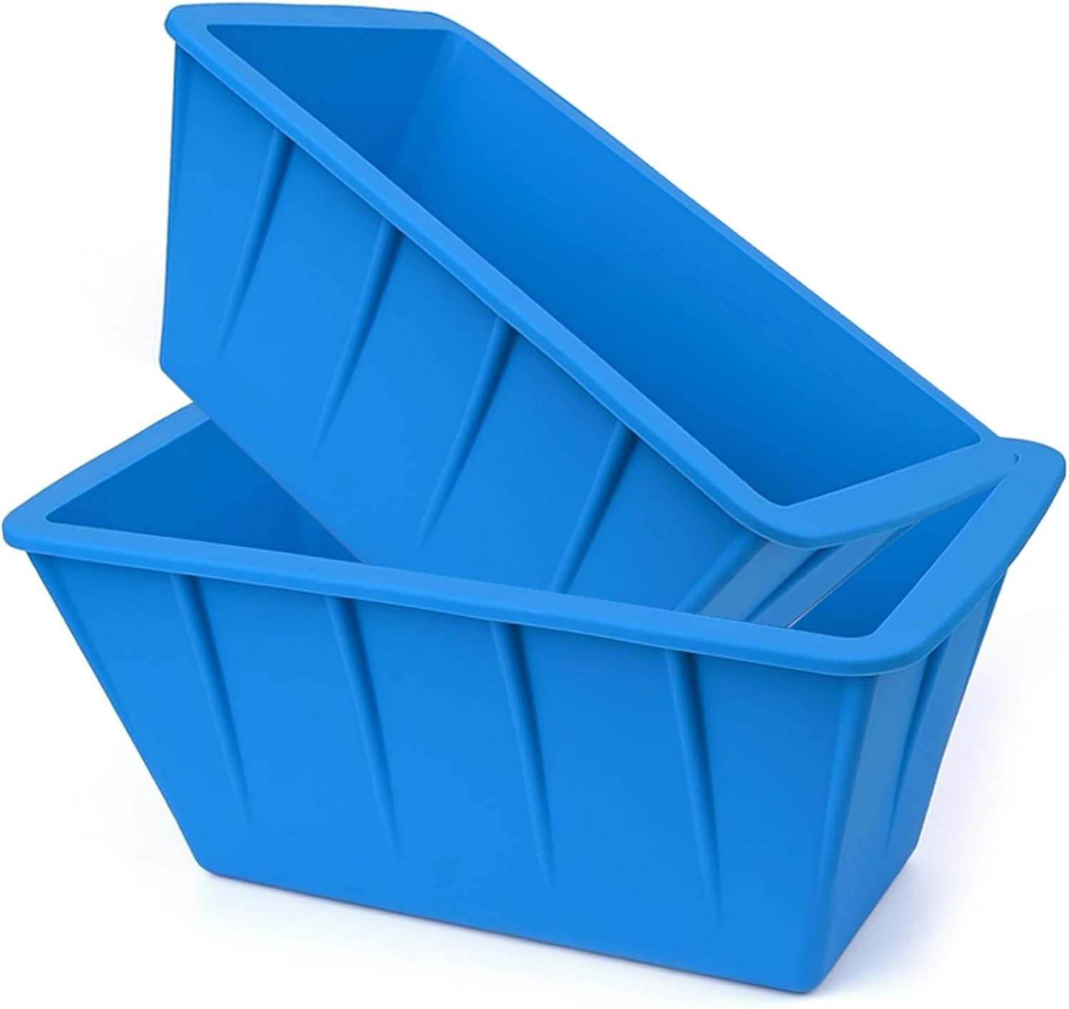 Lab 2pcs Extra Large Freezer Safe Silicone Ice Block Mold, 8lb Ice ...