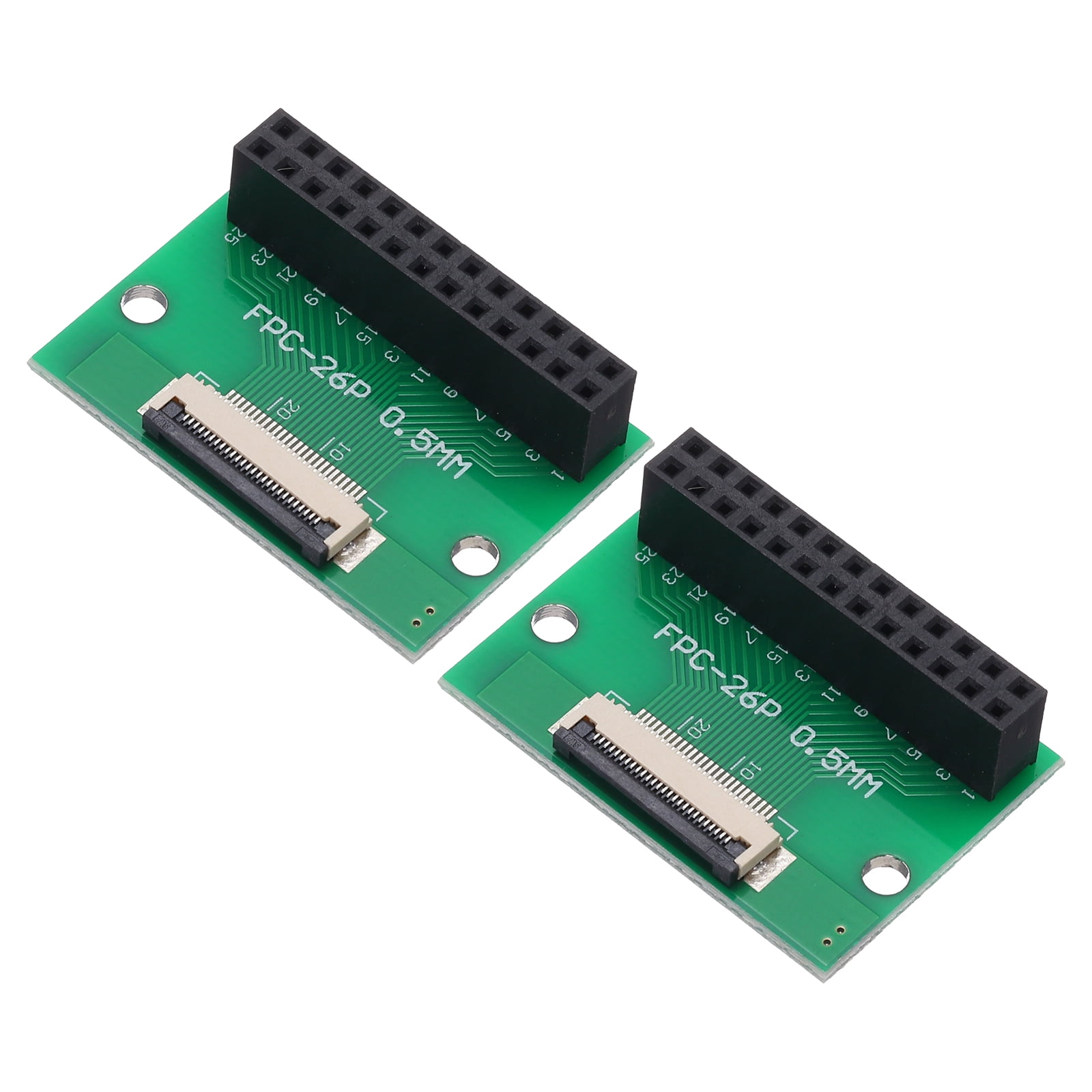 2pcs FFC FPC Connector Board 26 Pins 0.5mm Socket to 2.54mm Double Row ...