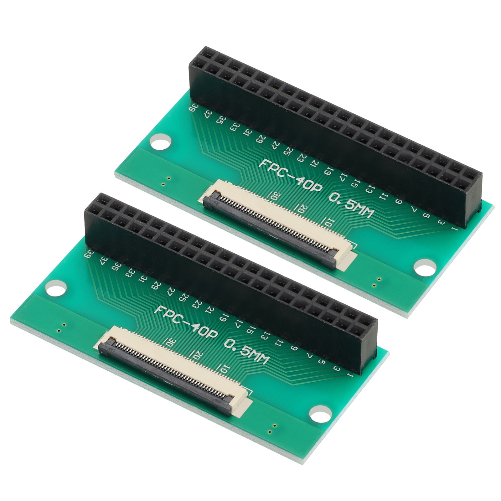 2pcs FFC FPC Connector Board 40 Pin 0.5mm Socket to 2.54mm Double Row ...