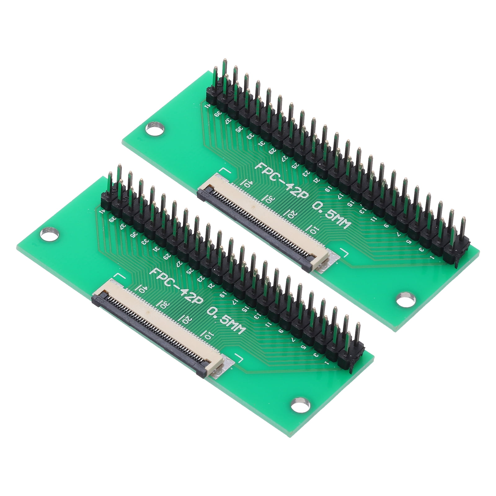 2pcs FFC FPC Connector Board 42 Pins 0.5mm Socket to 2.54mm Double Row Male Pin Header Strip ...