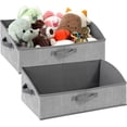 2pcs Fabric Bins, Trapezoid Storage Bins with Handles, Foldable Baskets ...