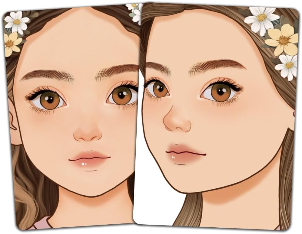 2pcs Face Painting Practice Board Reusable Makeup Practice A4 Size ...